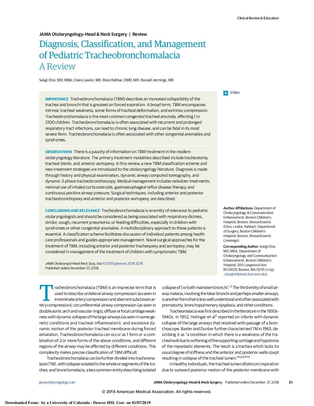 Choi et al. – 2019 – Diagnosis, Classification, and Management of ...